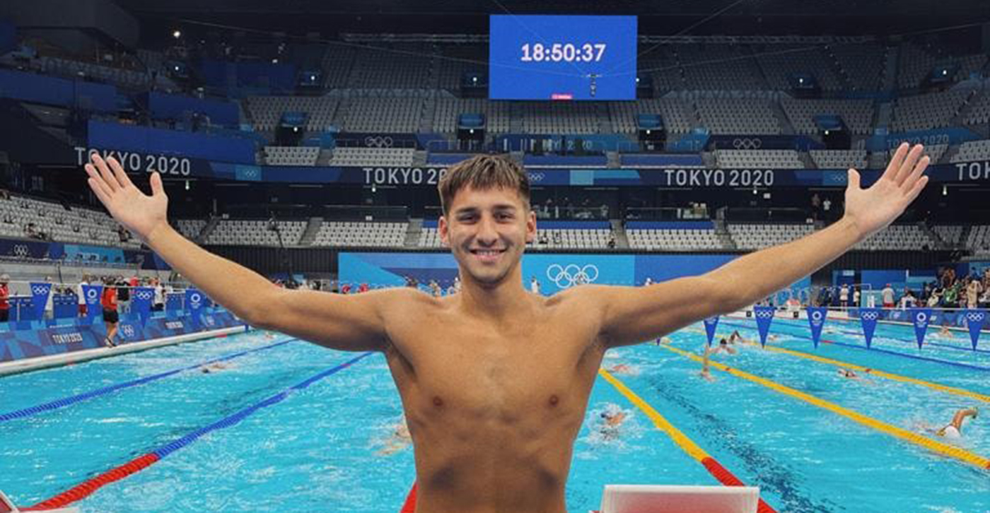 स्विमर अलेक्जेन्डर ओलम्पिकमा प्रतिस्पर्धा गर्दै- खेलकुद - कान्तिपुर समाचार