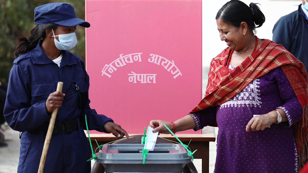 गोदावरीमा नमुना मतदान [तस्बिरहरु]