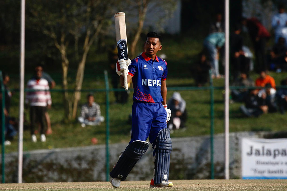 डेब्युमै अर्जुनको अर्धशतक- खेलकुद - कान्तिपुर समाचार