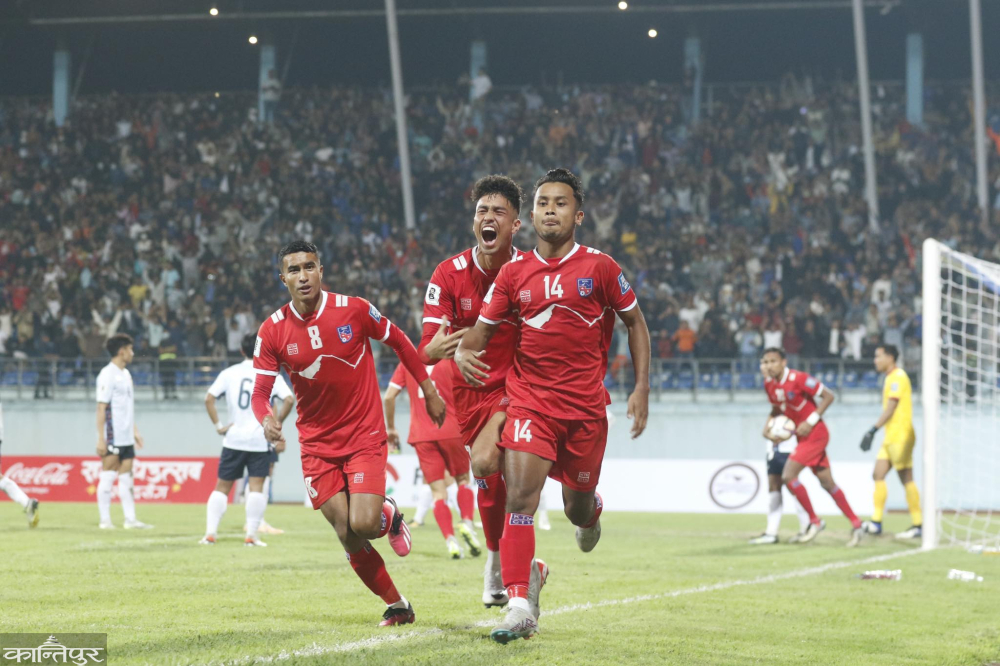 लाओसविरुद्ध अञ्जन विष्टको कीर्तिमानी गोल- खेलकुद - कान्तिपुर समाचार